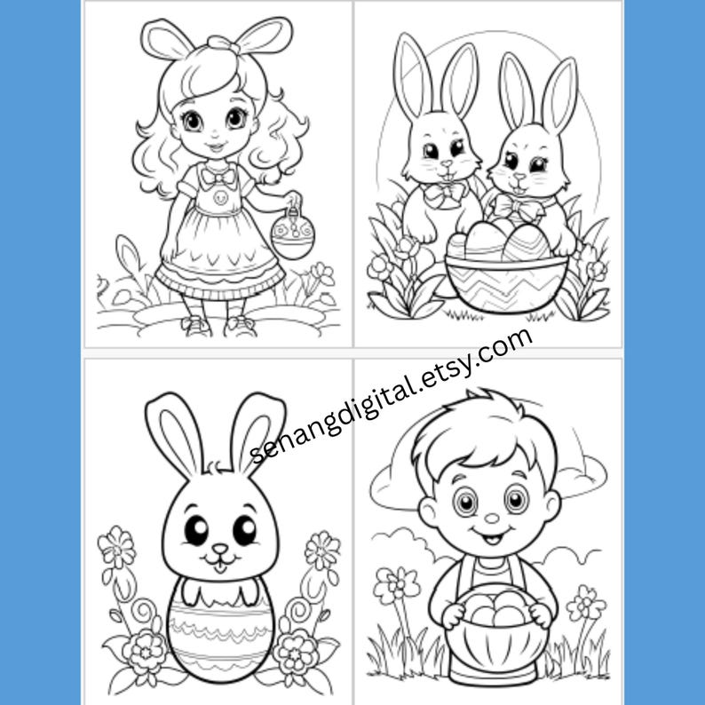 Easter Coloring Pages for Kids | 320 Printable Bunny, Eggs & Cute ...