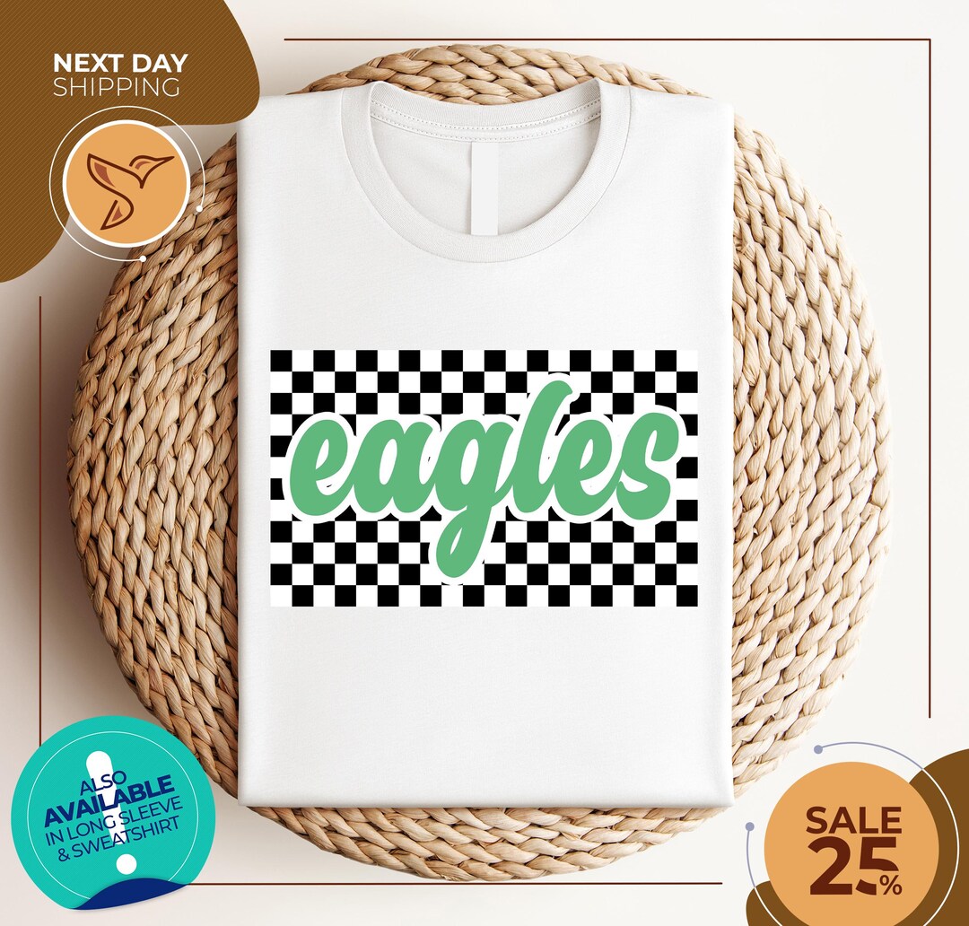 School Mascot Shirt | Eagles Football Shirt | High School Spirit Tee ...