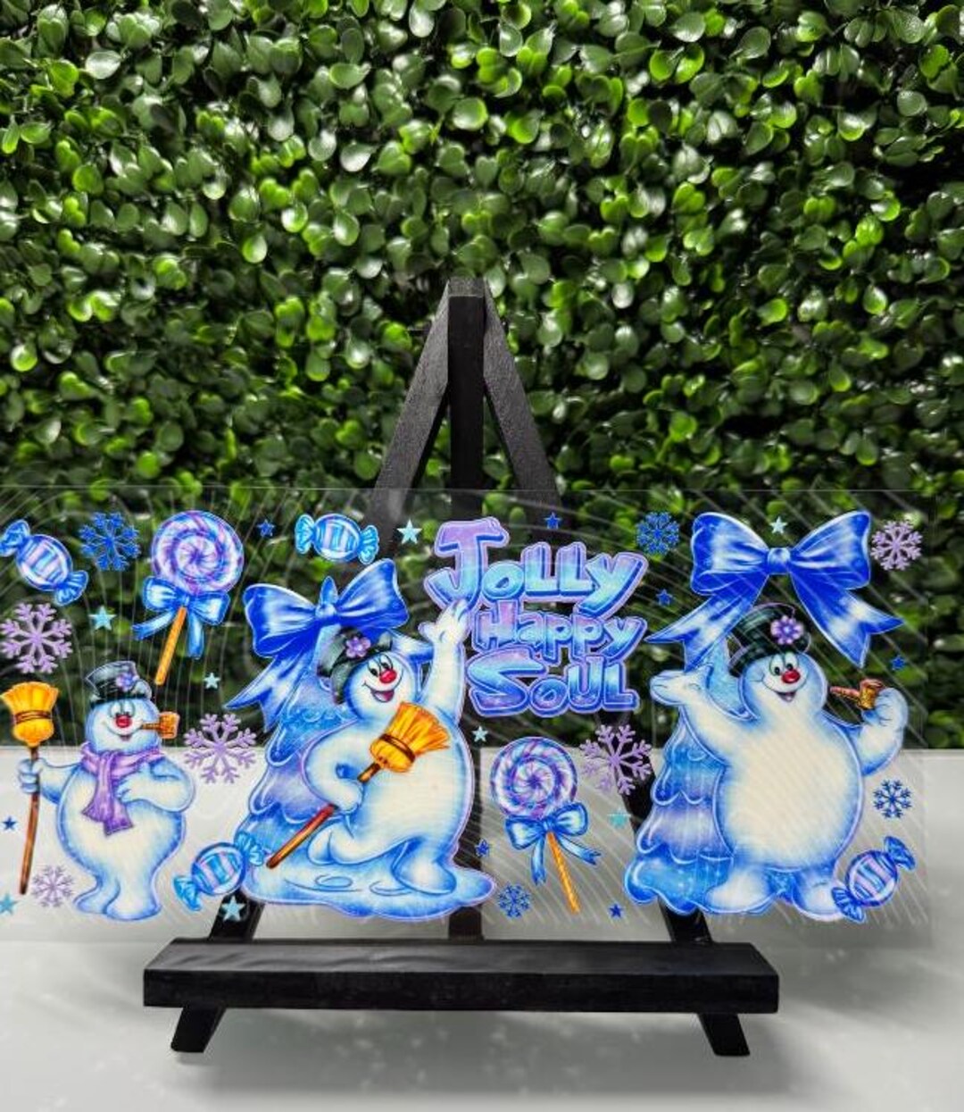 Jolly Happy Snowman UV DTF 16oz Cup Wrap Transfer - Etsy