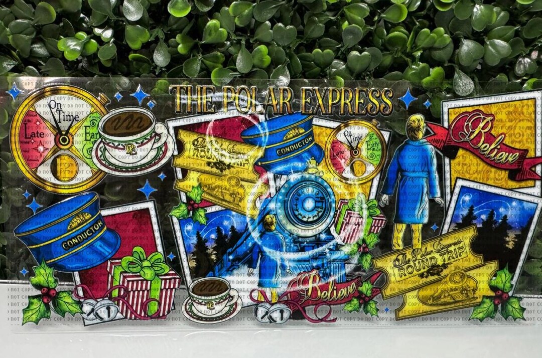 Express Train UV DTF 16oz Wrap - Etsy