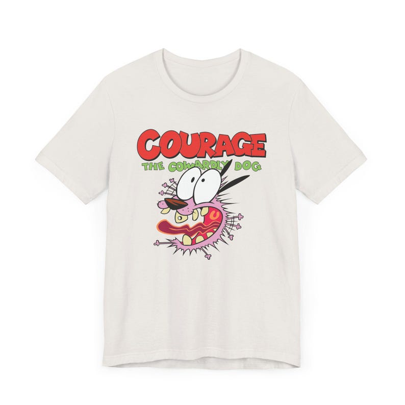 Courage the Cowardly Dog Tee Retro Cartoon Graphic T-shirt - Etsy