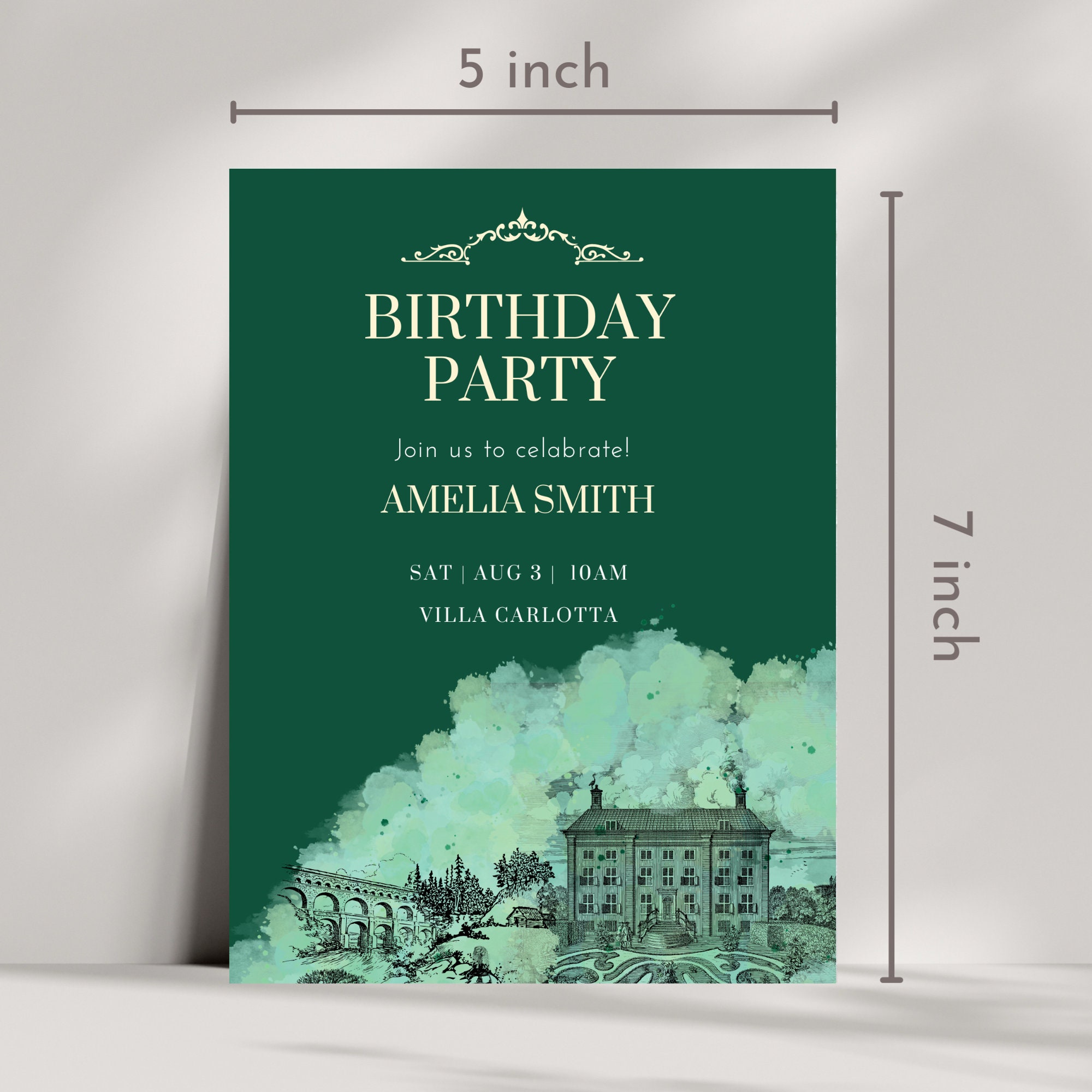 Old Money Style Printable Digital Download Classic Birthday Party ...