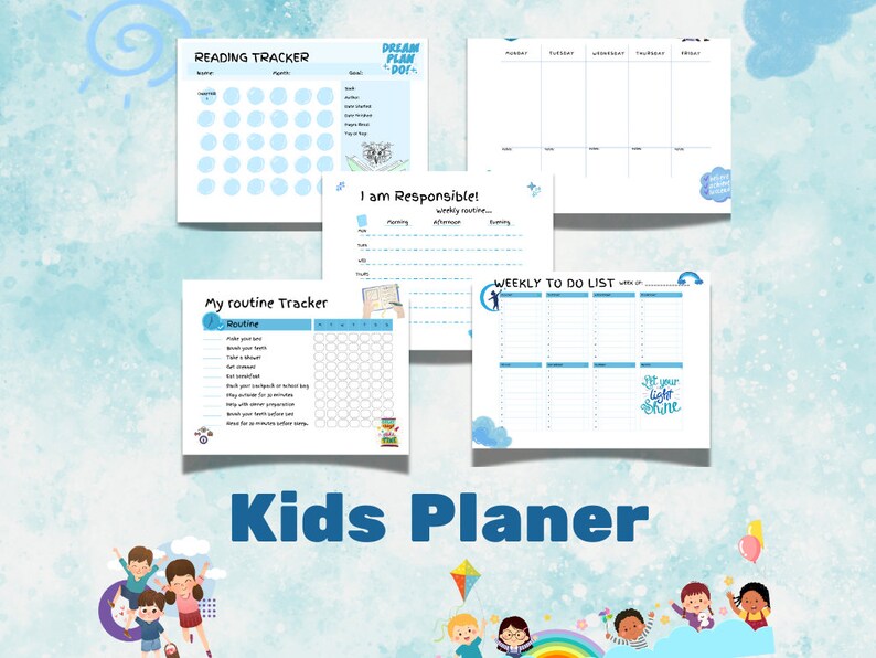 29 Pages Planner for Kids | Daily Journal | Drawing Page | Diary for ...