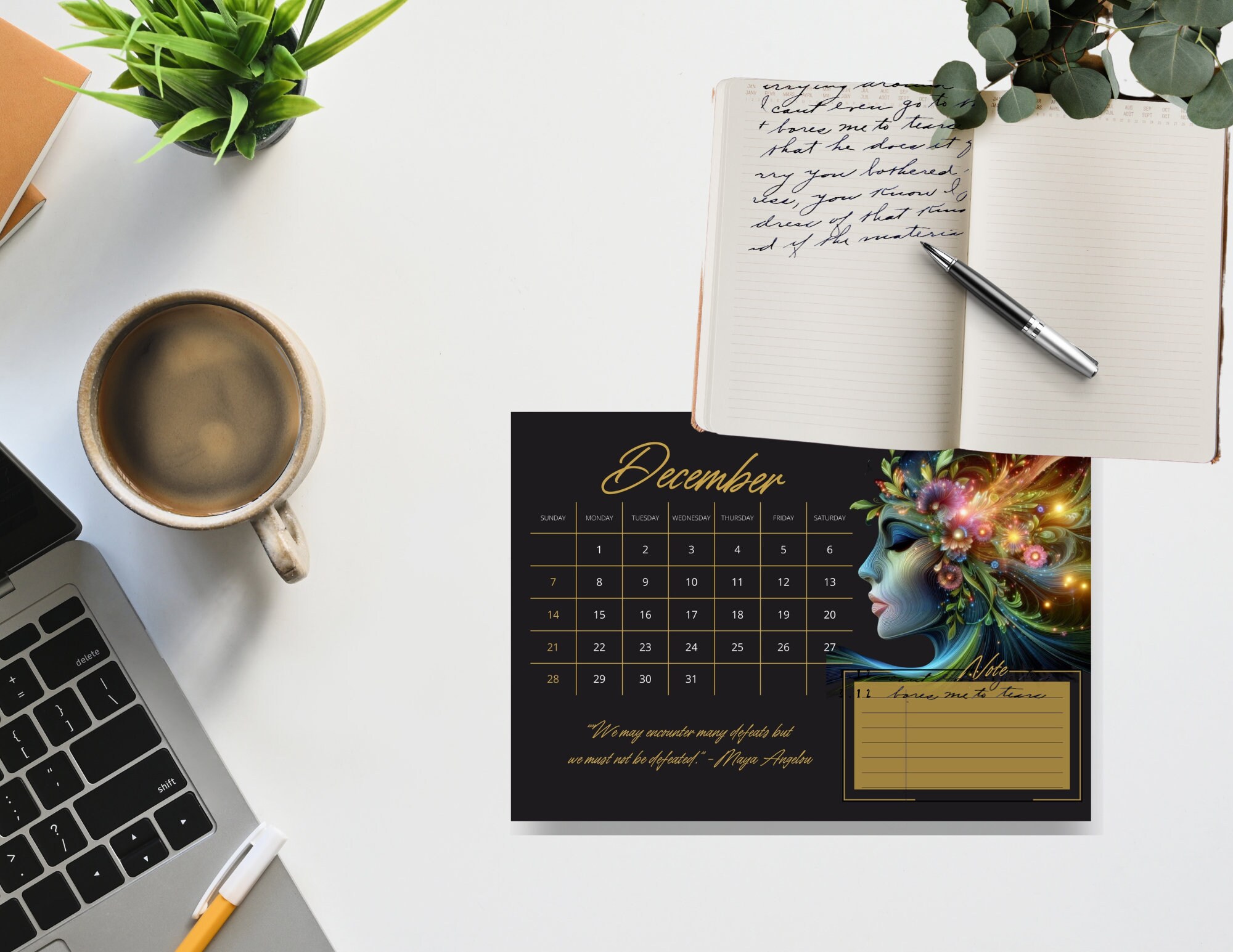 Printable Calendar 2025 With Motivation: Instant Download! Stay ...