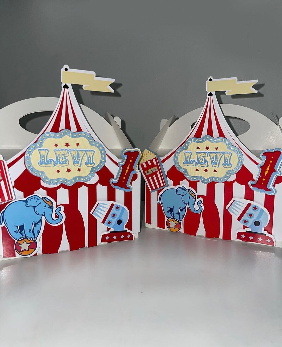 Circus Themed Favor Boxes - Etsy