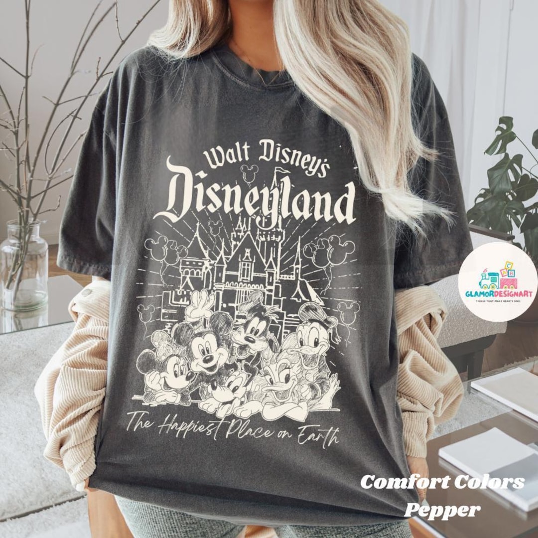 Vintage Disneyland Resort Comfort Colors Shirt, Retro Disneyland Parks ...