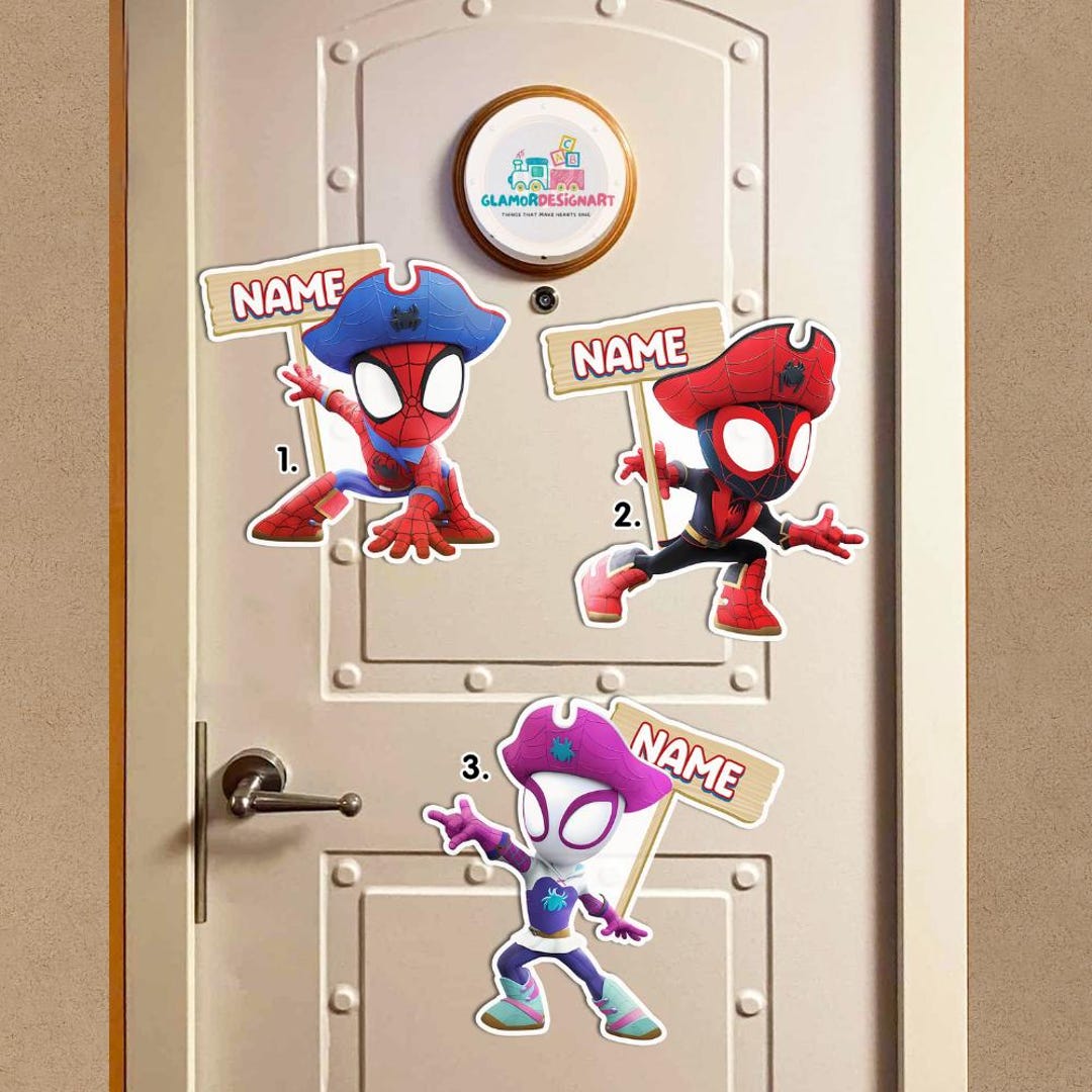 Personalized Spidey Magnet Cruise Magnet Magnet Stateroom Door Wish ...