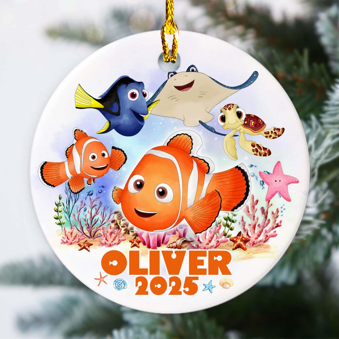 Personalized Finding Nemo Christmas Ornament Disney Nemo Ornament ...