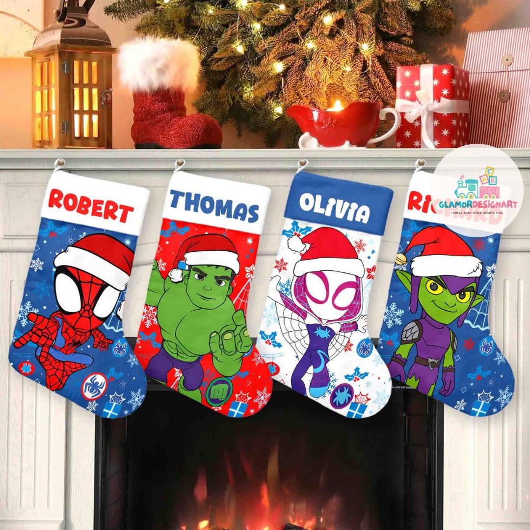 Personalized Disney Spidey and His Amazing Friends Christmas Stockings ...
