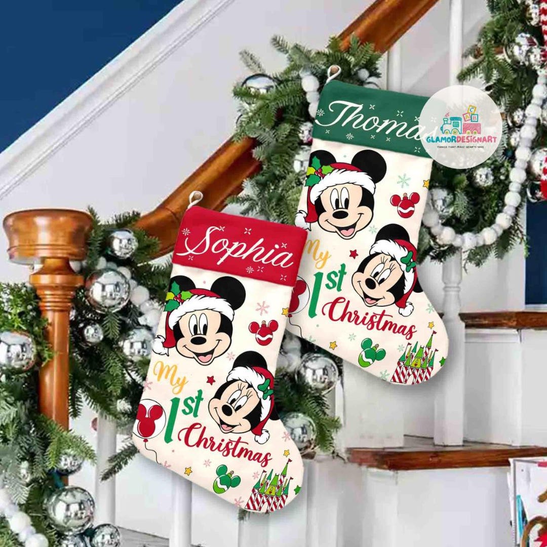 First Christmas Xmas Stocking, Cartoon Movie Christmas Stockings ...