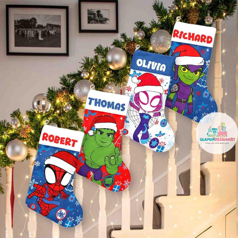 Personalized Disney Spidey and His Amazing Friends Christmas Stockings ...