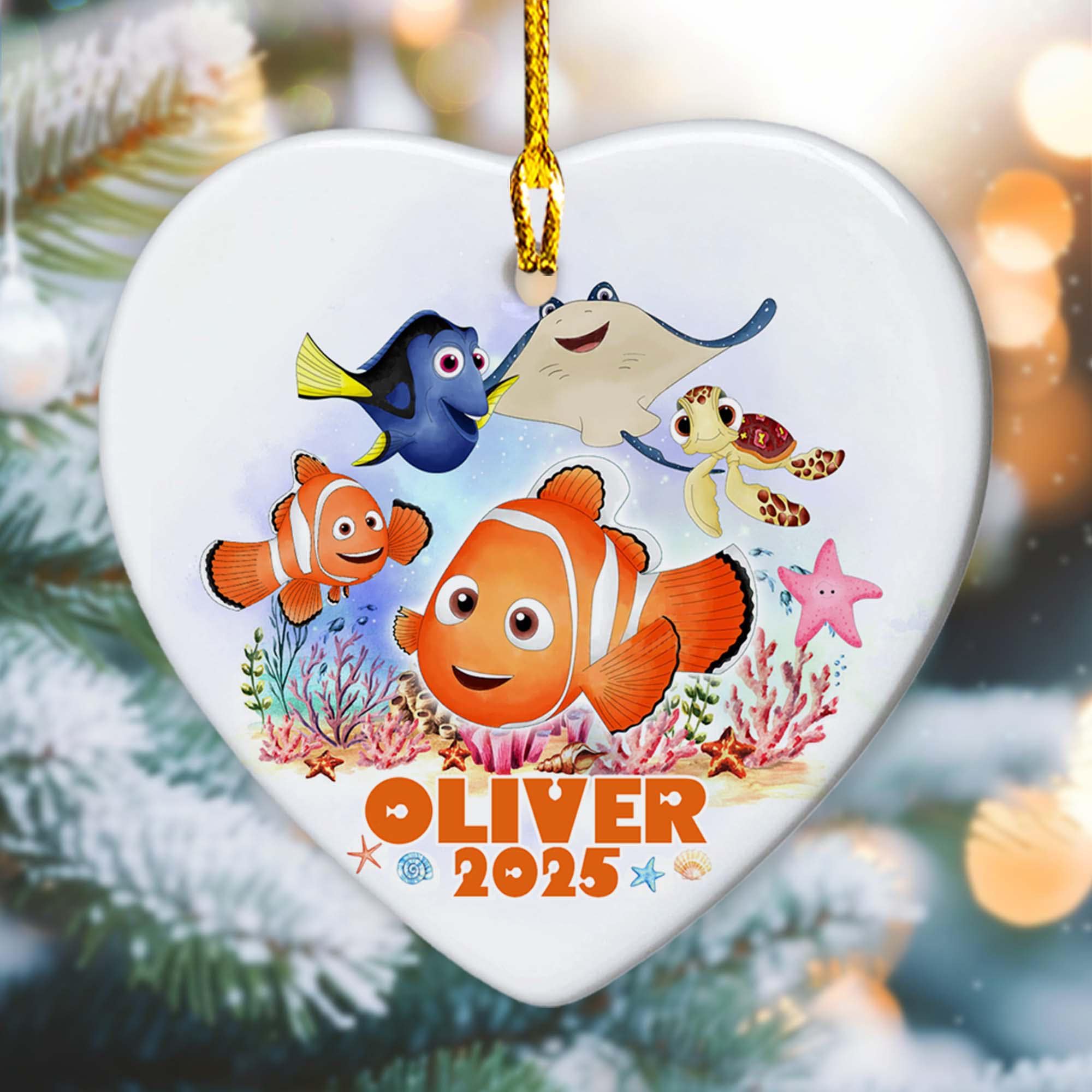 Personalized Finding Nemo Christmas Ornament Nemo Ornament, Finding ...