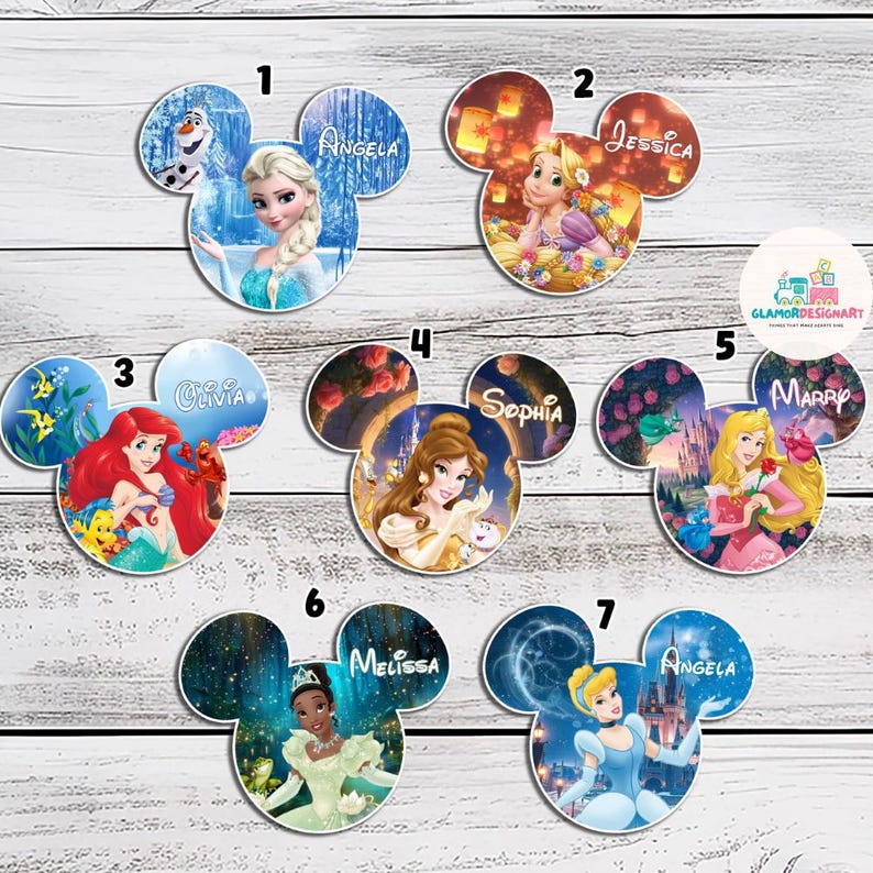 Princesses Inspired Cruise Magnets Princess Cruise Magnet Princess Door ...