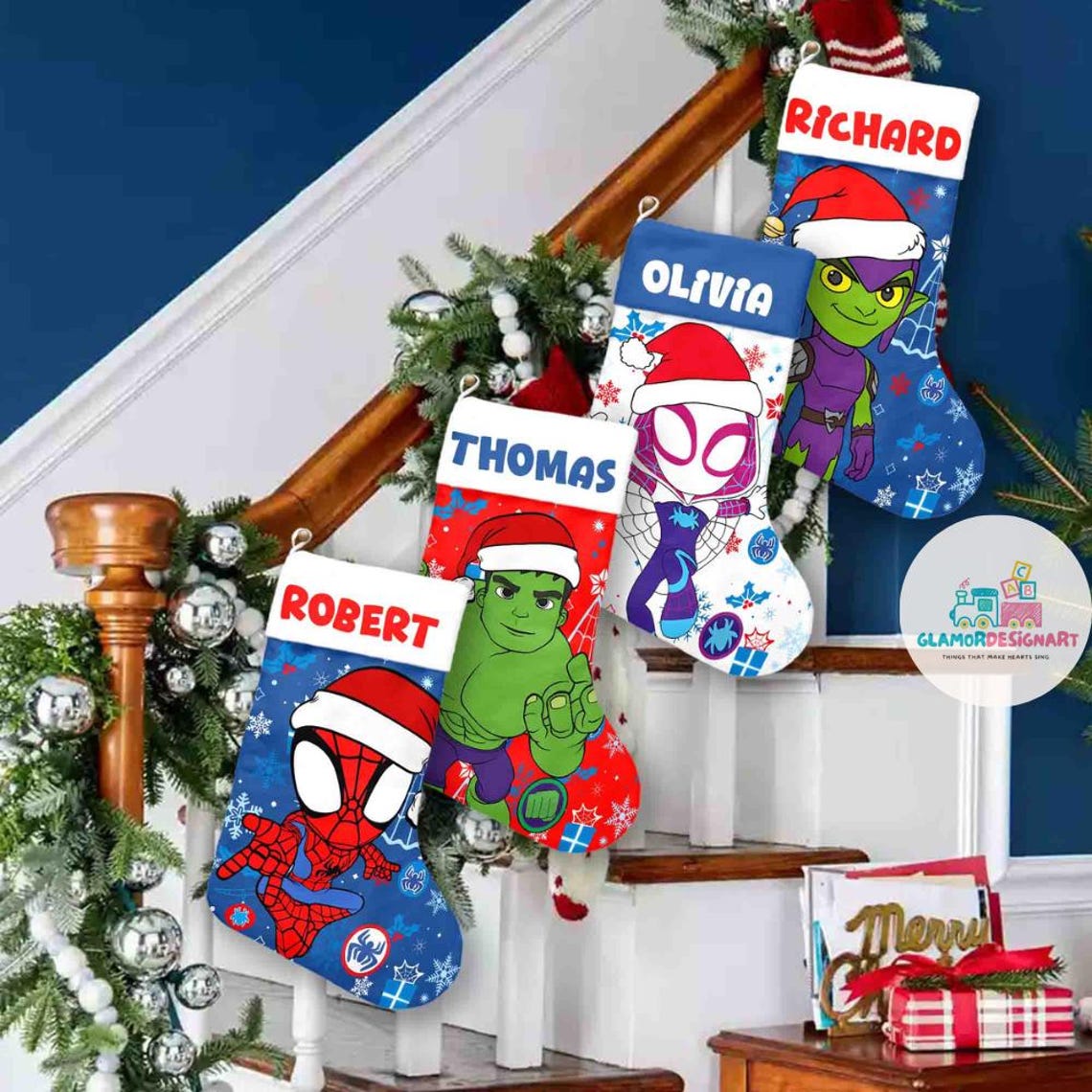 Personalized Disney Spidey and His Amazing Friends Christmas Stockings ...