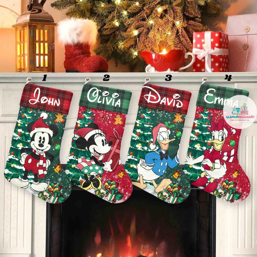 Personalized Mickey and Friends Christmas Stockings Christmas Stockings ...