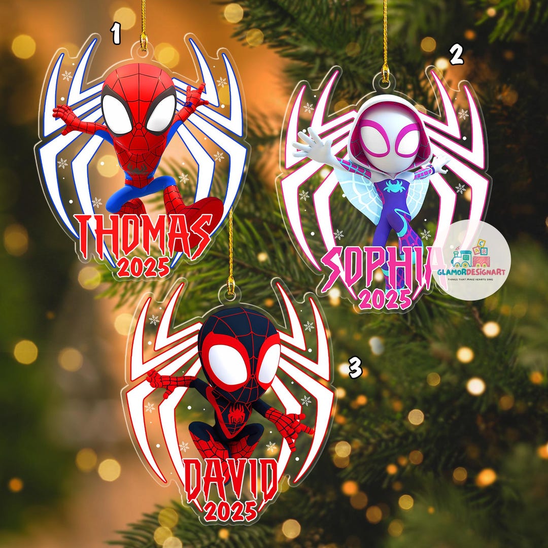 Personalized Spidey and His Amazing Friends Christmas Ornament, Spidey ...