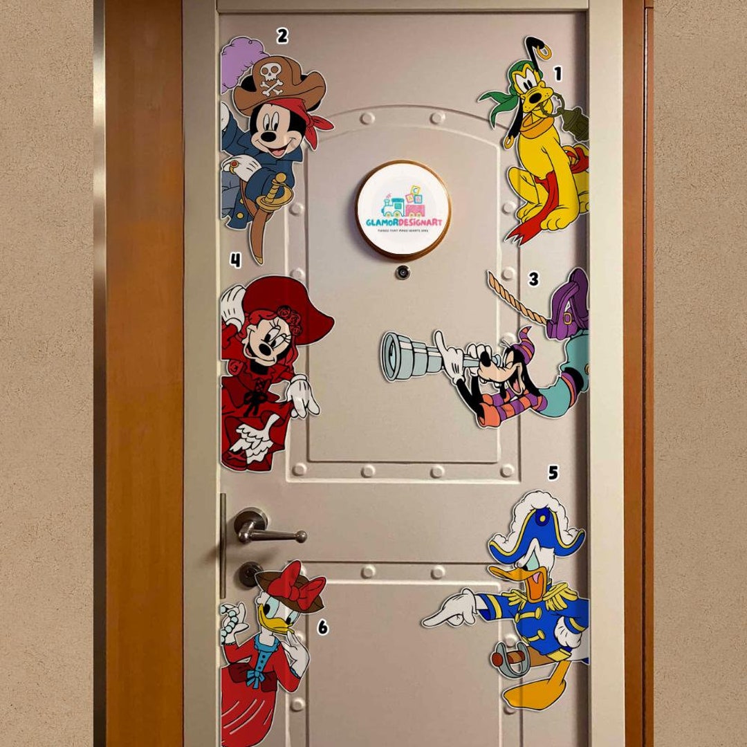 Personalized Mickey and Friends Disney Pirate Magnet Disney Cruise ...