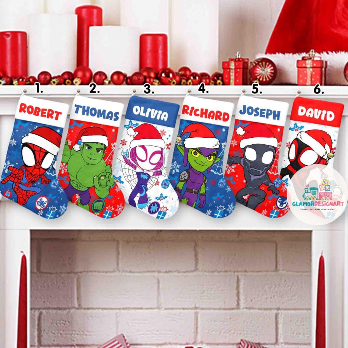 Personalized Disney Spidey and His Amazing Friends Christmas Stockings ...