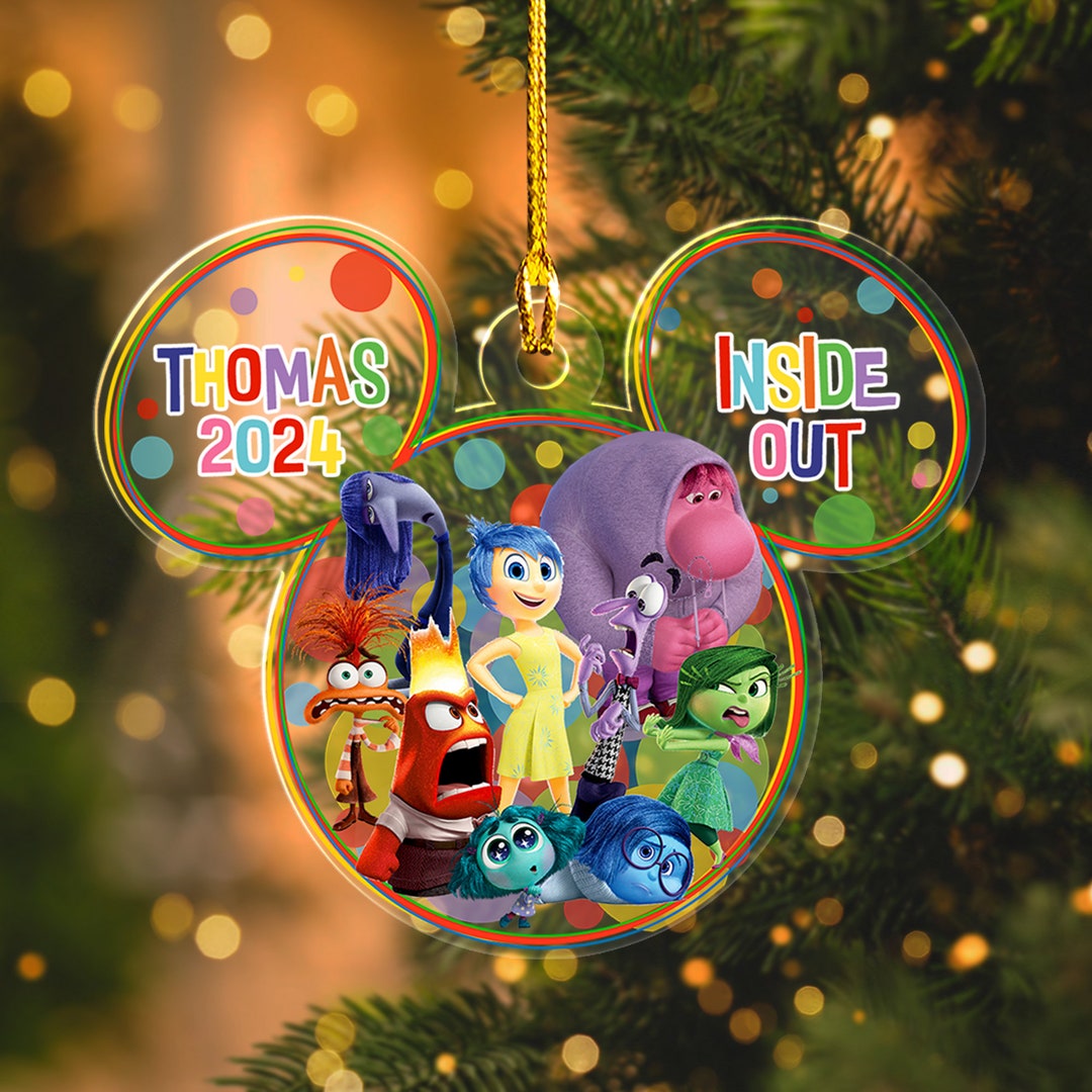 Personalized Inside Out Ornament, Inside Out 2 Movie Characters ...
