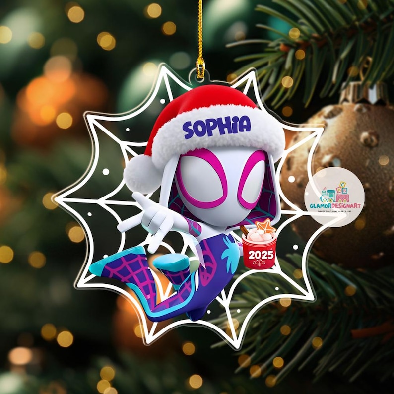 Personalized Spidey and His Amazing Friends Christmas Ornament, Spider ...