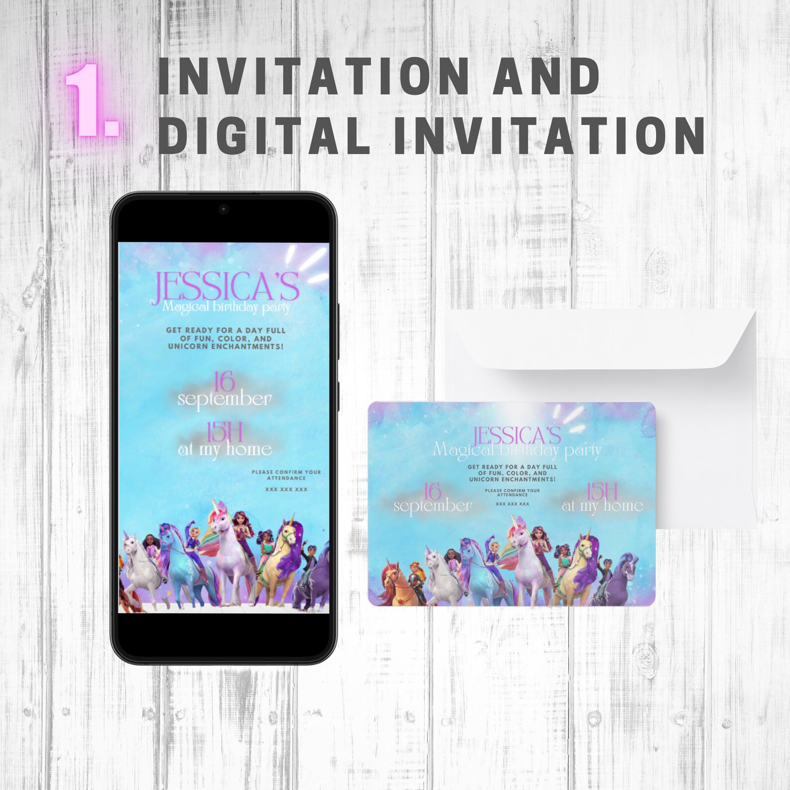 Unicorn Academy Birthday Party Kit DIGITAL | Unicorn Academy Party ...