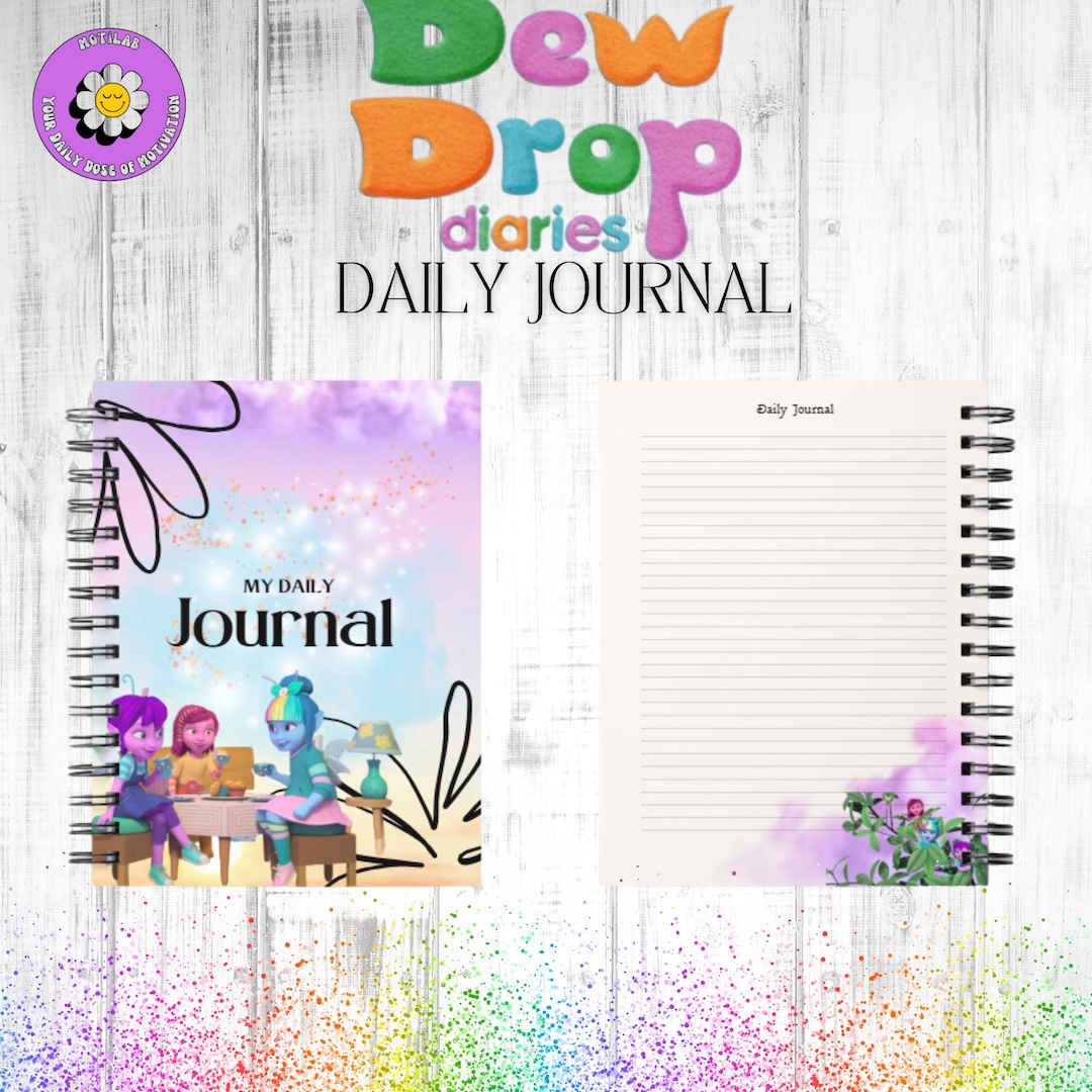 Dew Drop Diaries Daily Journal | Printable Digital Planner | Cute ...