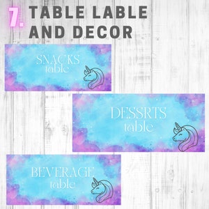 Unicorn Academy Birthday Party Kit DIGITAL | Unicorn Academy Party ...