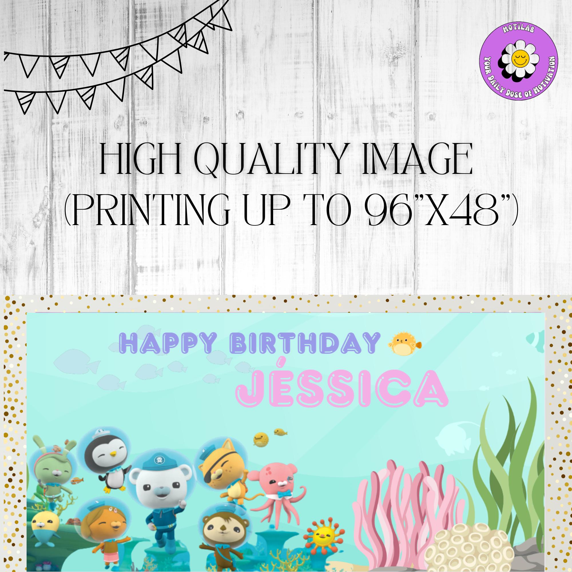 The Octonauts Birthday Banner | Personalized Birthday Wall Sign ...