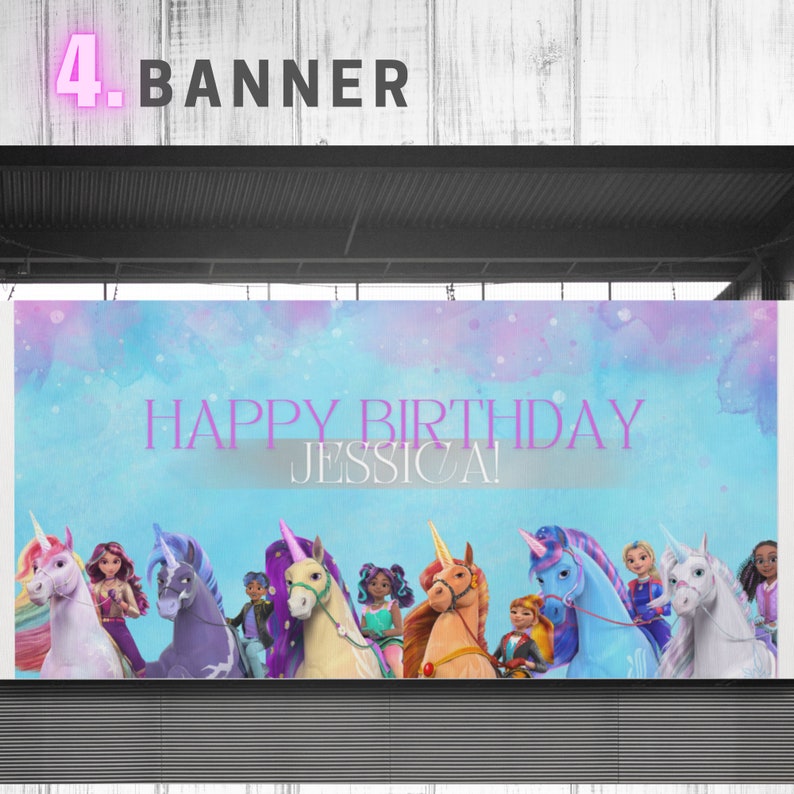 Unicorn Academy Birthday Party Kit DIGITAL Unicorn Academy Party Bundle ...