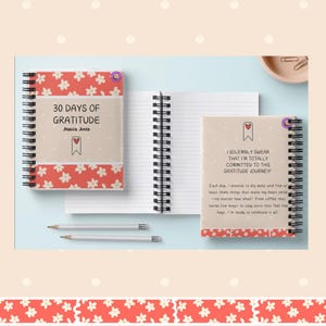 Editable Monthly Gratitude Journal Template – Printable Self-care ...