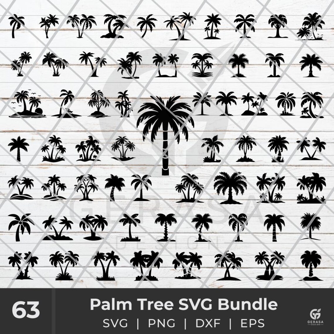 Palm Tree SVG Bundle, Palm Tree Svg, Tree Cut Files, Palm Tree Cut ...
