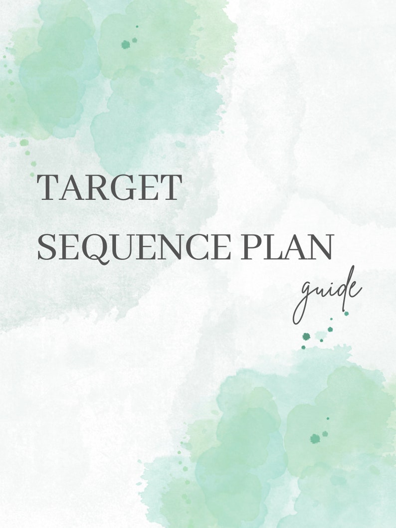 Target Sequence Plan Guide - Etsy