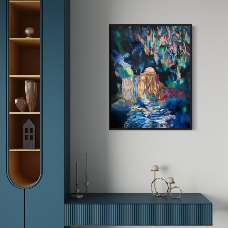 Kever Rachel Abstract Jewish Painting Rachel's Tomb Judaica Art Oil ...