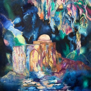 Kever Rachel Abstract Jewish Painting Rachel's Tomb Judaica Art Oil ...