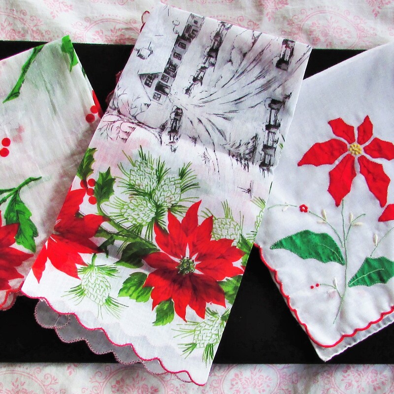 Christmas Hankie - Etsy