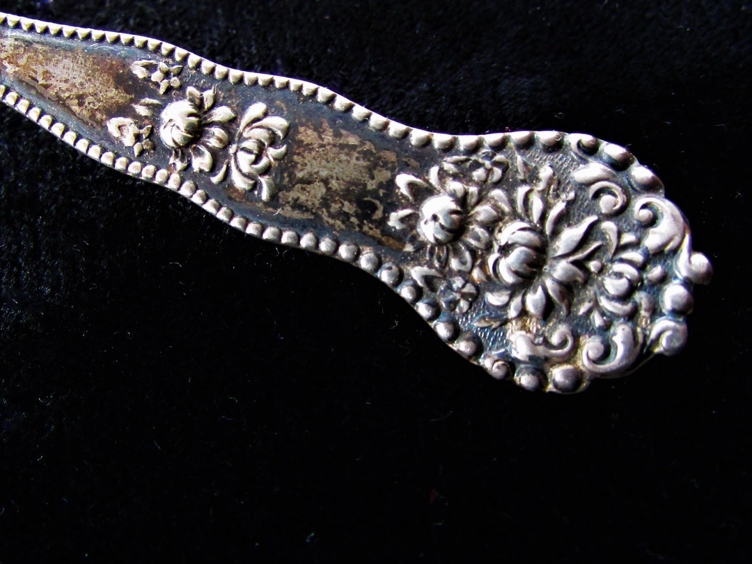 Antique Spoon Brooch Sterling Silver Spoon Pin Collectible - Etsy