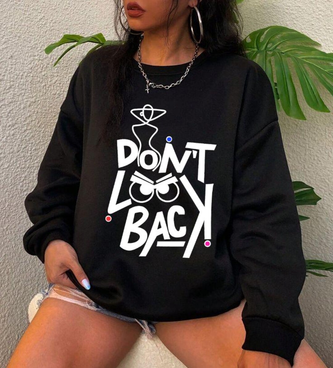 Buy Don't Look Back PNG, Sarcastic Quote, Angry Eyes Meme Shirt Design ...