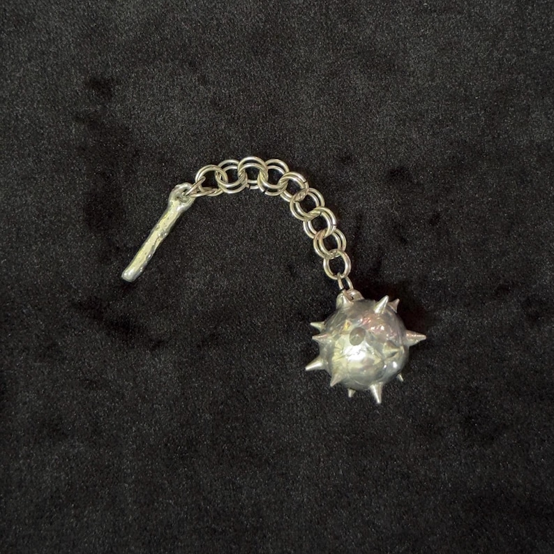 Soldered Spiky Ball and Chain Mace Trinket - Etsy