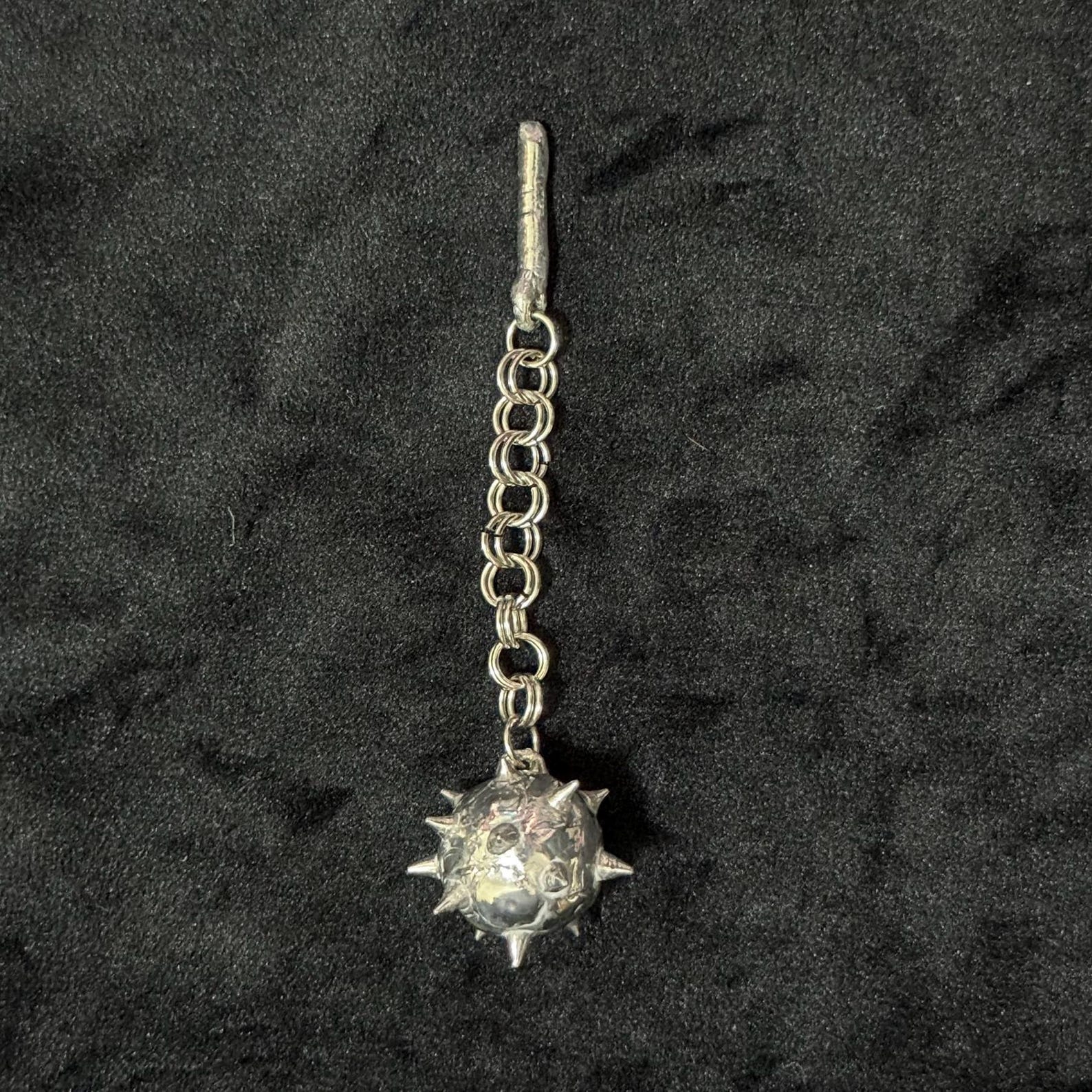 Soldered Spiky Ball and Chain Mace Trinket - Etsy