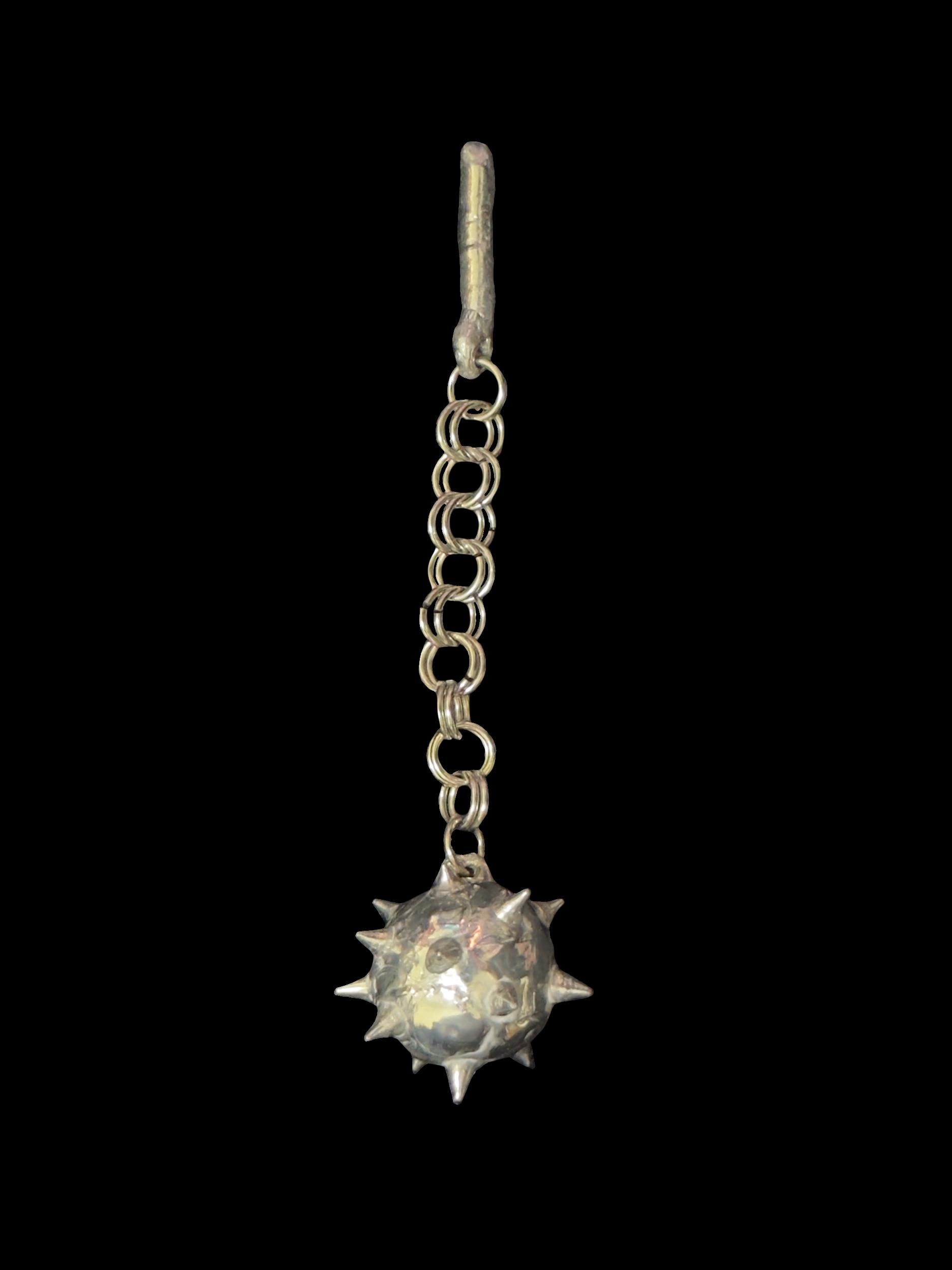 Soldered Spiky Ball and Chain Mace Trinket - Etsy