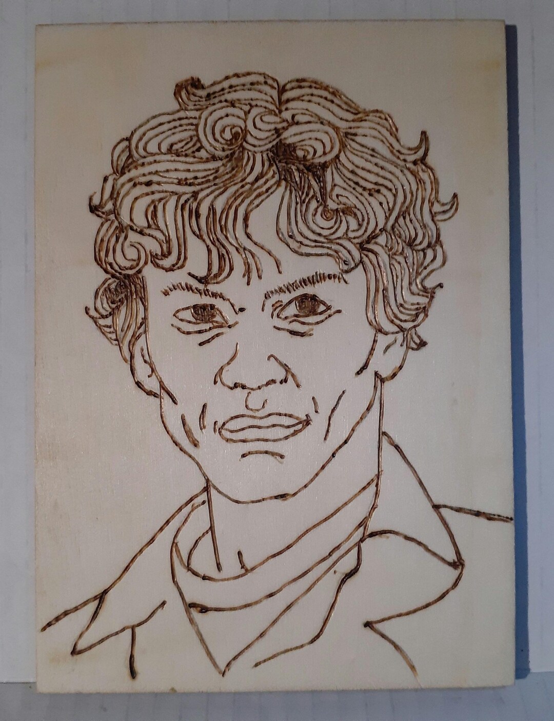 Hand Drawn Woodburning/pyrography Plaque - Richard Ramirez - Night ...