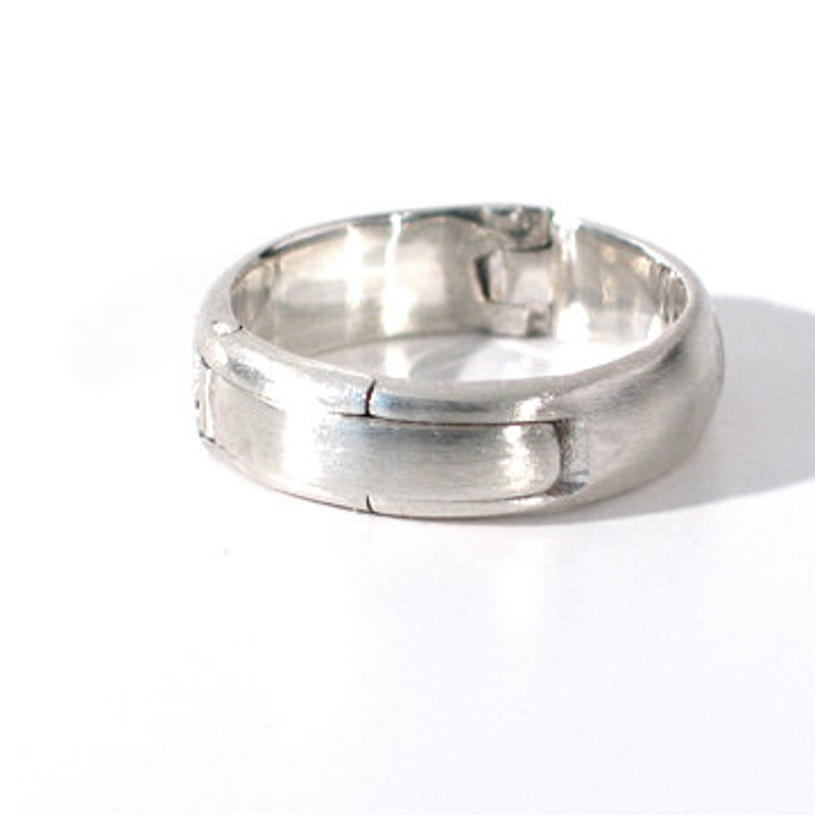 Sterling Silver Hinged Ring - Etsy