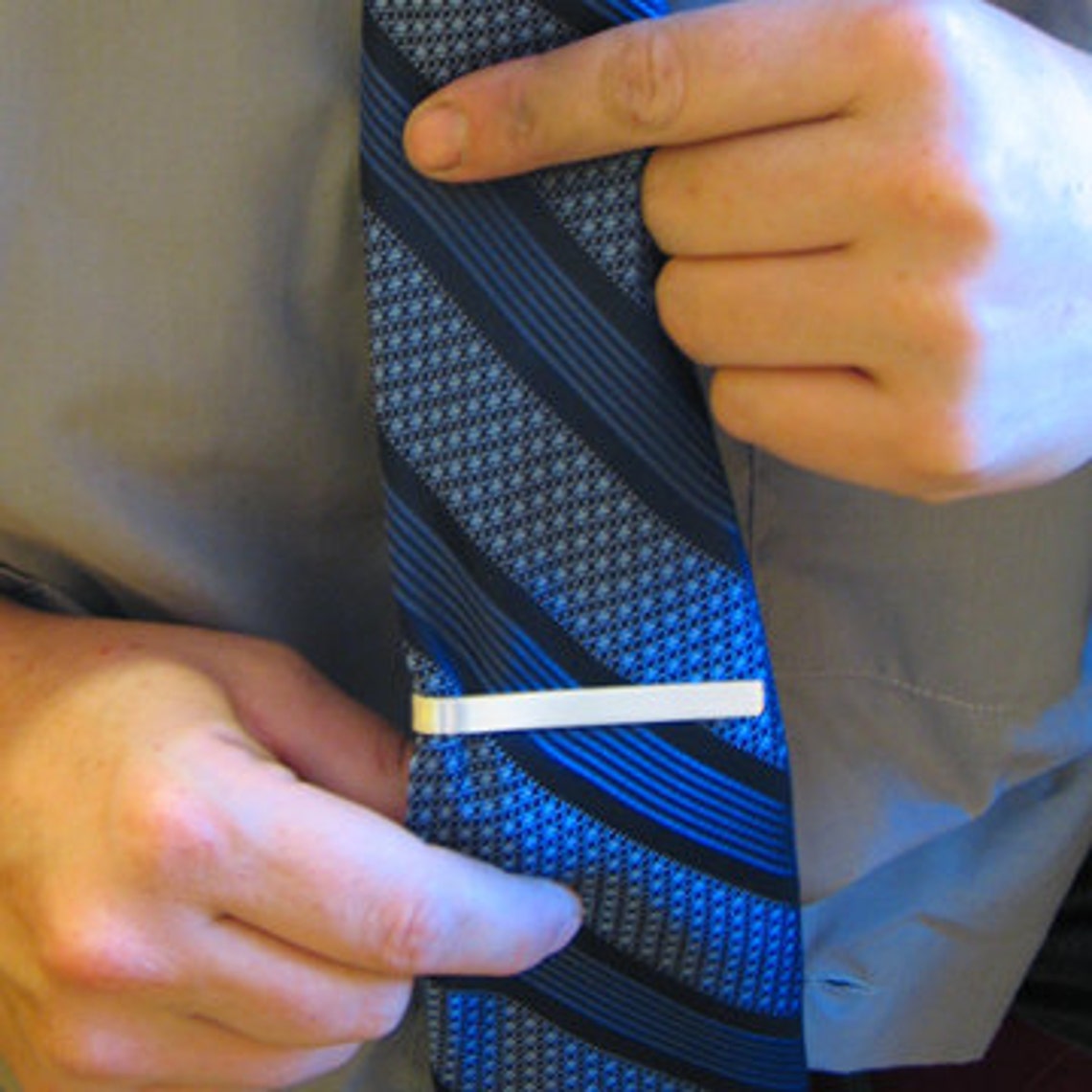 Sterling Silver Tie Bar - Etsy