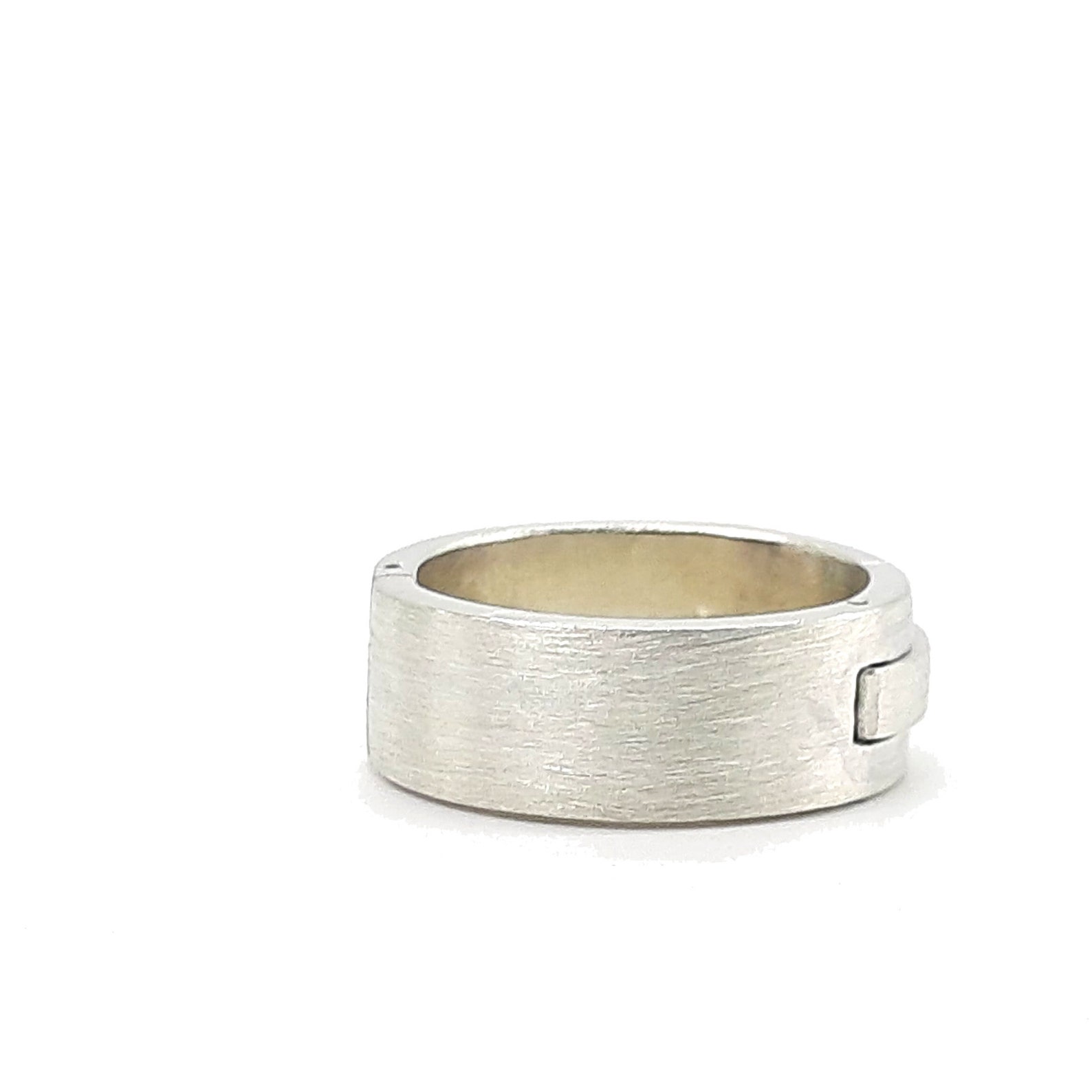 Sterling Silver Hinged Ring Flat Band - Etsy