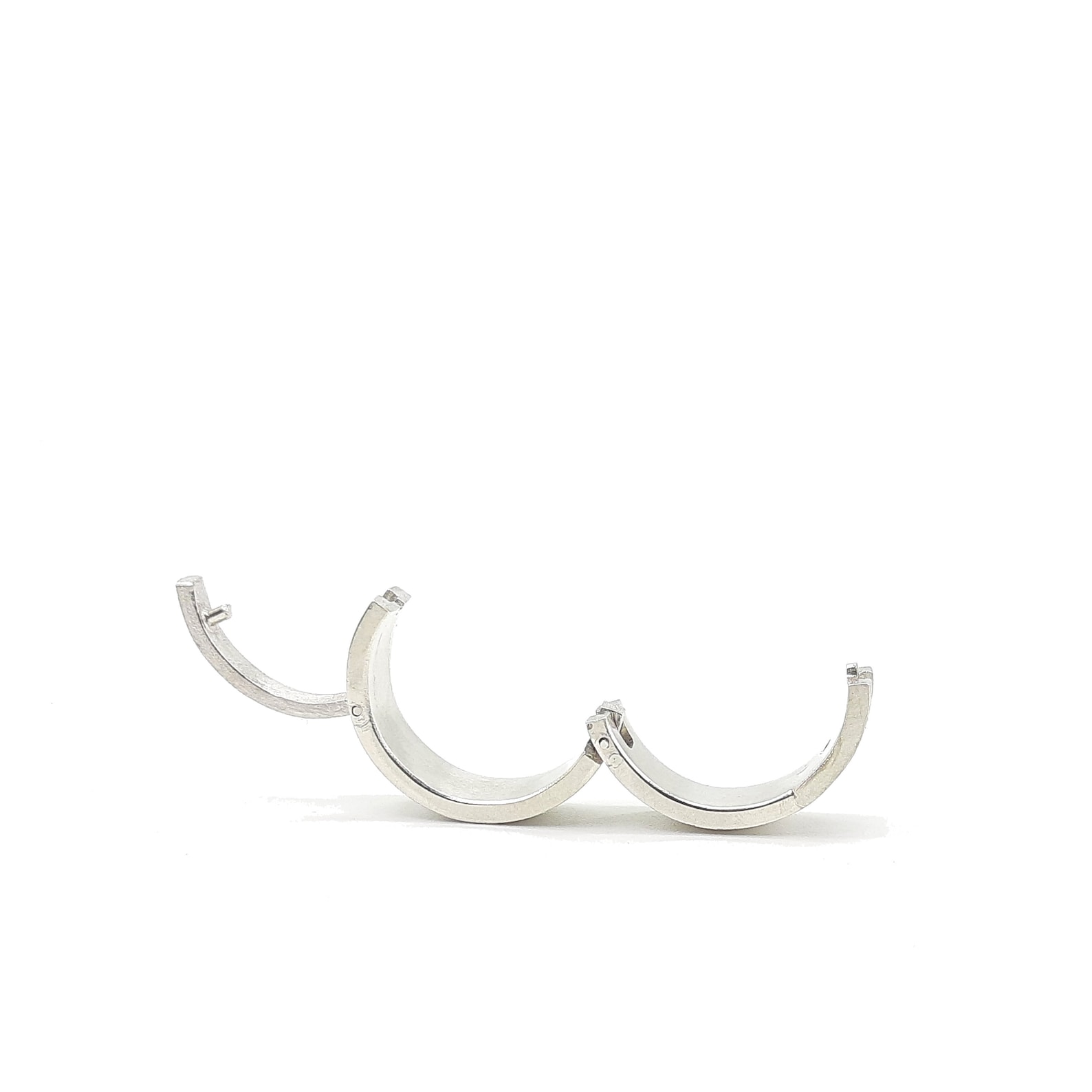 Sterling Silver Hinged Ring Flat Band - Etsy