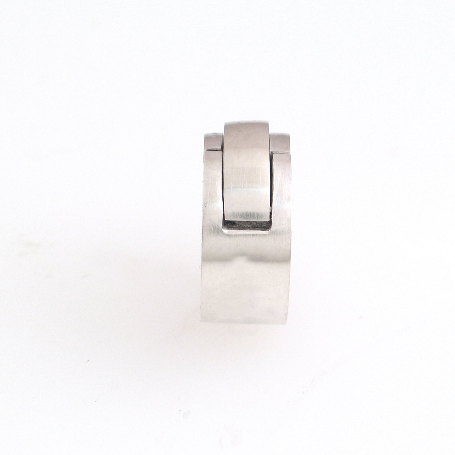 Sterling Silver Hinged Ring Flat Band - Etsy