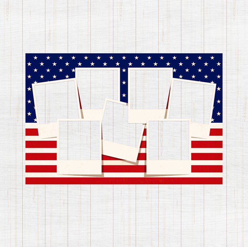 4th of July Frame PNG, Red White and Blue Frame Clipart, Patriotic ...