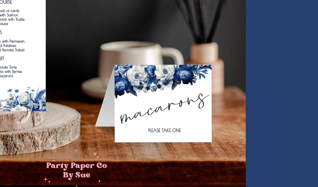 Buffet Card Template INSTANT Download Printable, Totally Editable, DIY ...