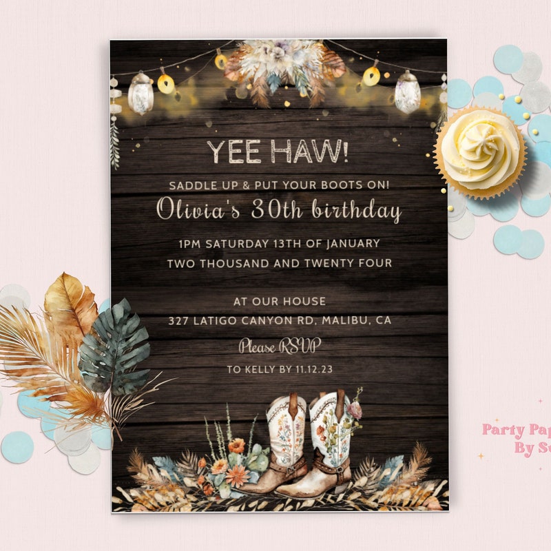 Western Birthday - Etsy