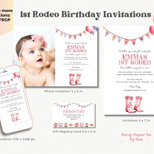 Menu Template 1st Rodeo Birthday INSTANT DOWNLOAD Editable, Cowgirl ...